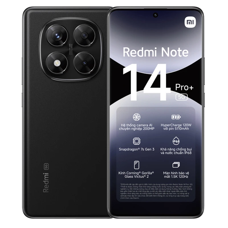 Redmi Note 14 Pro Plus 5G giá rẻ, chính hãng trả góp 0% tại Hải Phòng